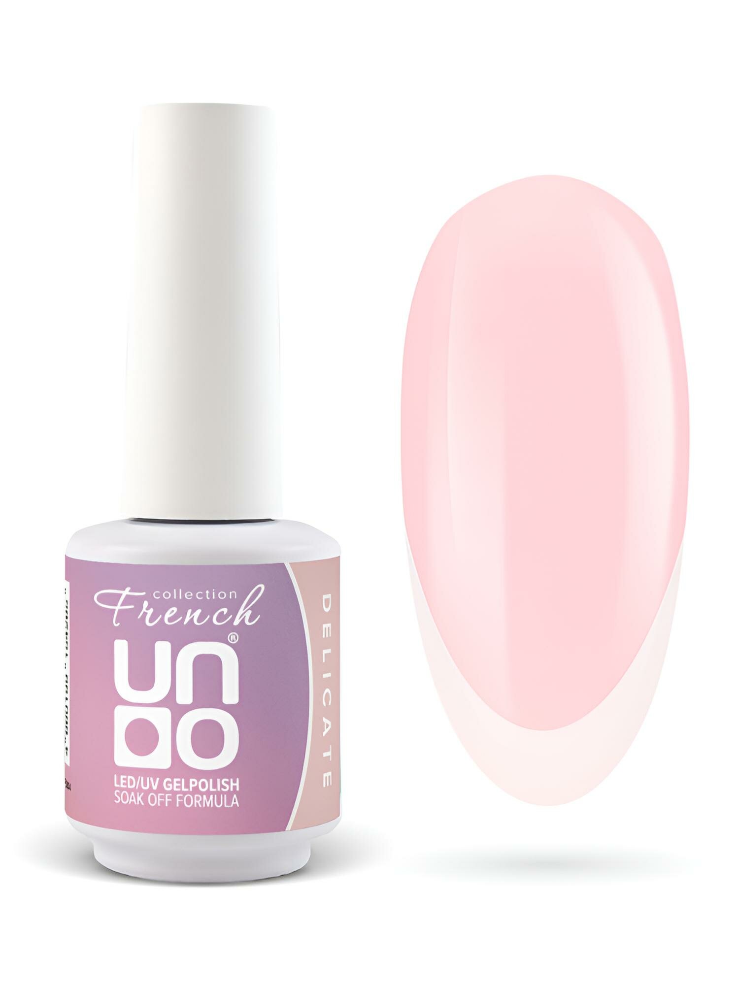 Гель-лак UNO French - Delicate - Нежный, для маникюра, 8 гр.