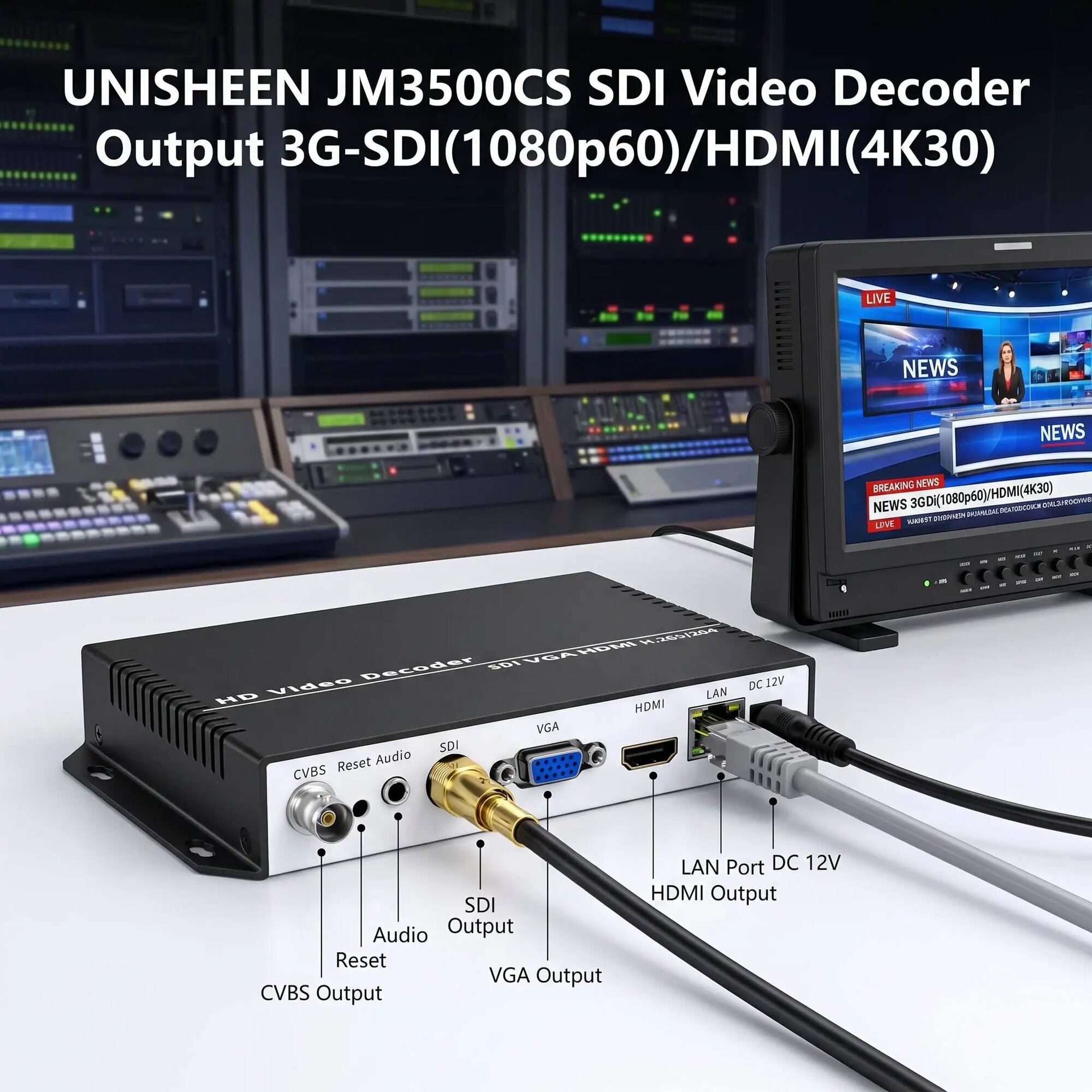 UNISHEEN JM3500CS видеодекодер HDMI — фото 1