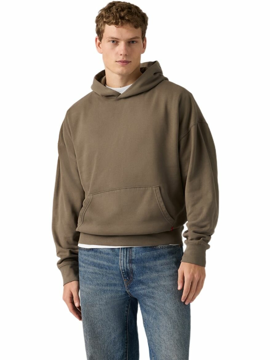 Худи Men Soft Boxy Garment Dye Hoodie Sweatshirt