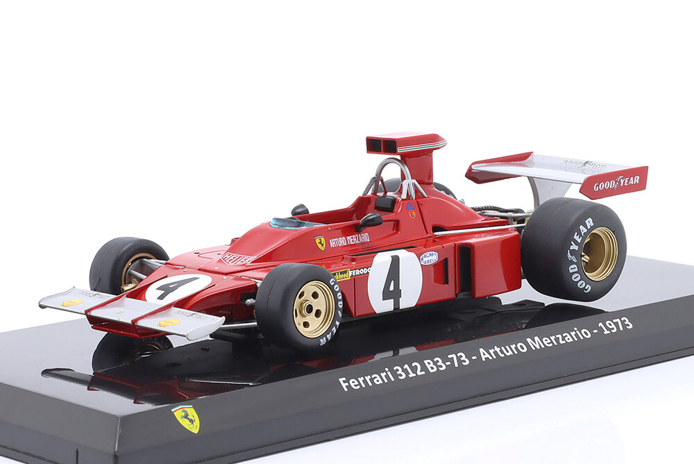 Модель коллекционная Ferrari 312B3 #4 formula 1 1973 arturo merzario / феррари 312B3 ФОРМУЛА-1 артуро мерцарио