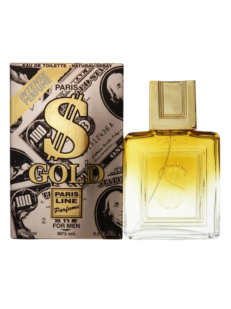 Доллар Голд туалетная вода мужская 100 мл - Paris Line Parfums Dollar Gold