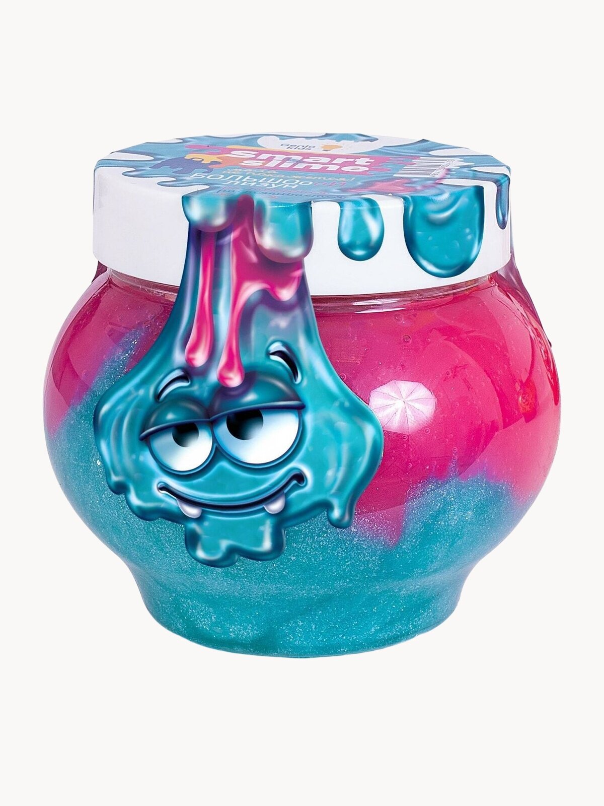 GENIO KIDS Игрушка "Лизун. Мялка-жмялка", 2-в-1, розово-голубой