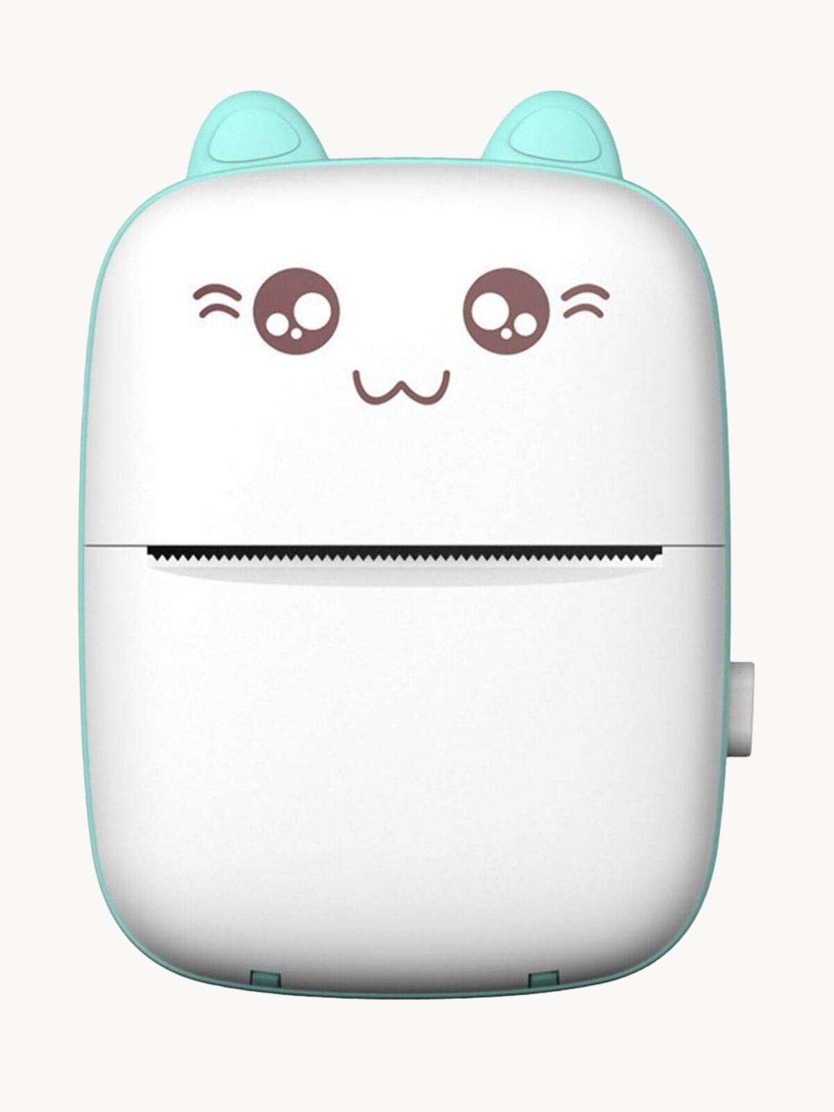 Портативный мини-принтер синий с набором бумаги