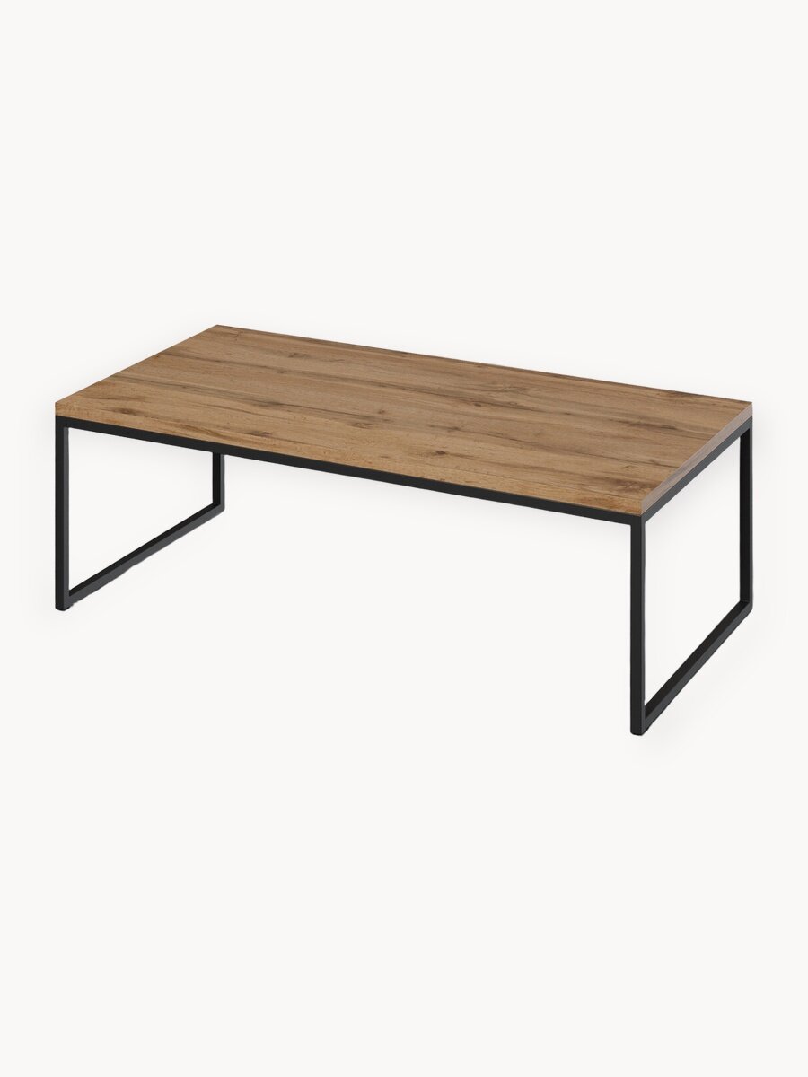 Столик журнальный Айсберг Лофт 03 Черный/дуб крафт табак