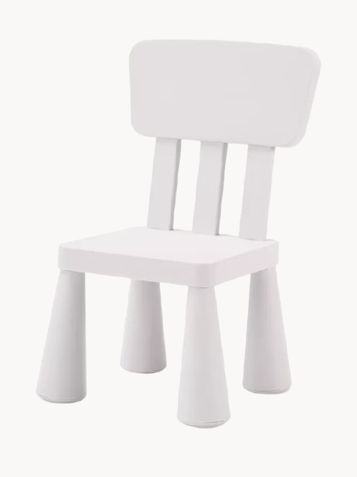 Стул детский BABYROX MINI, белый, пластик, скандинавский дизайн