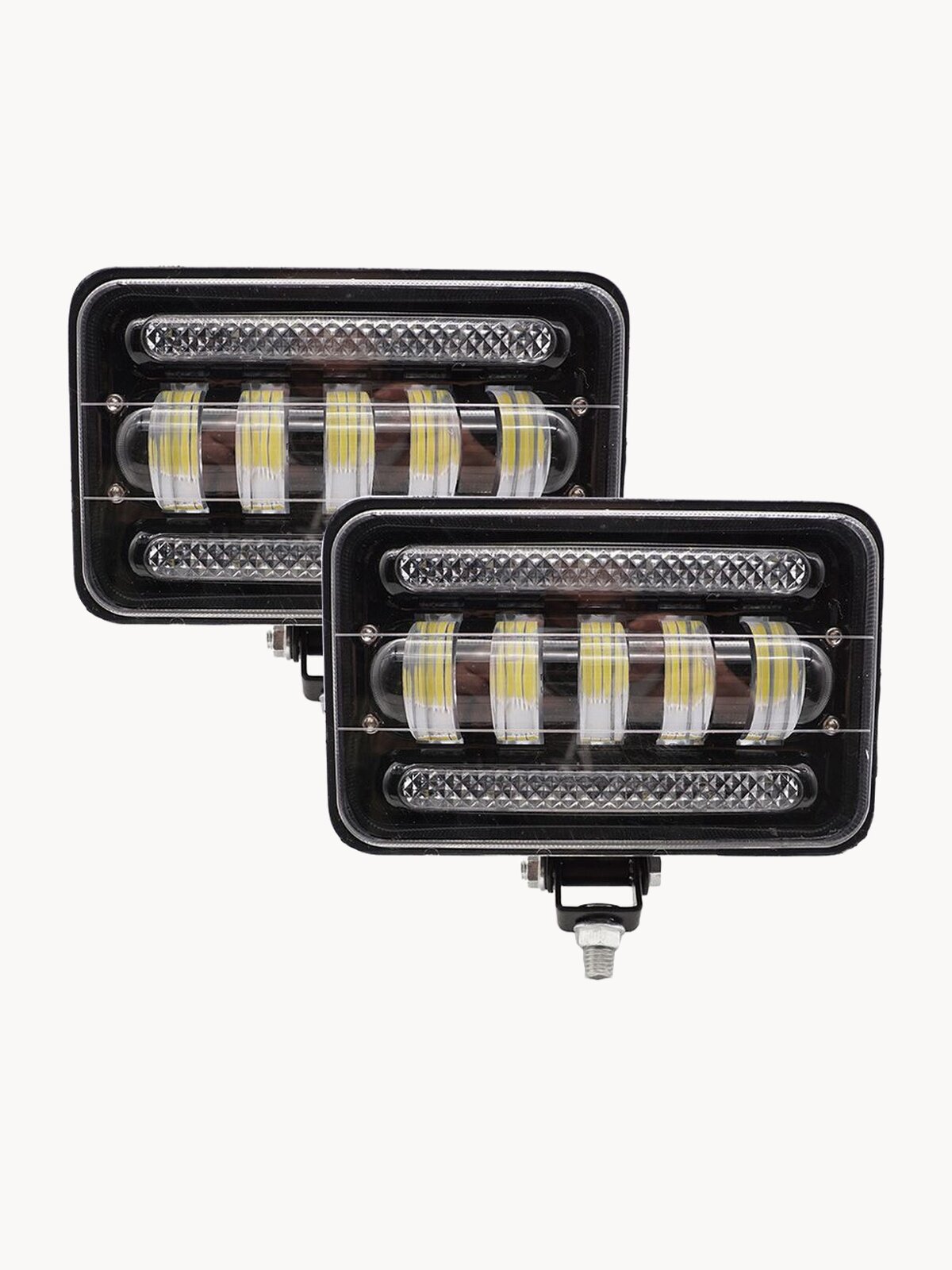 Led ПТФ, универсальная светодиодная противотуманная фара для автомобилей и грузовиков, дальний ближний габарит поворотник 2шт 100W