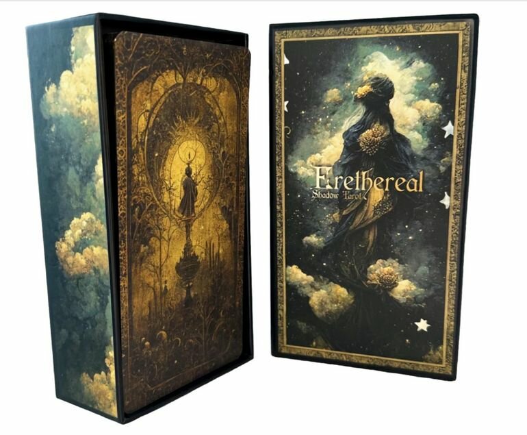 Колода Таро Взаимодействия с Потусторонними Тенями для глубинной теневой работы, самопознания и духовного преображения, эзотерический оракул с инструкцией