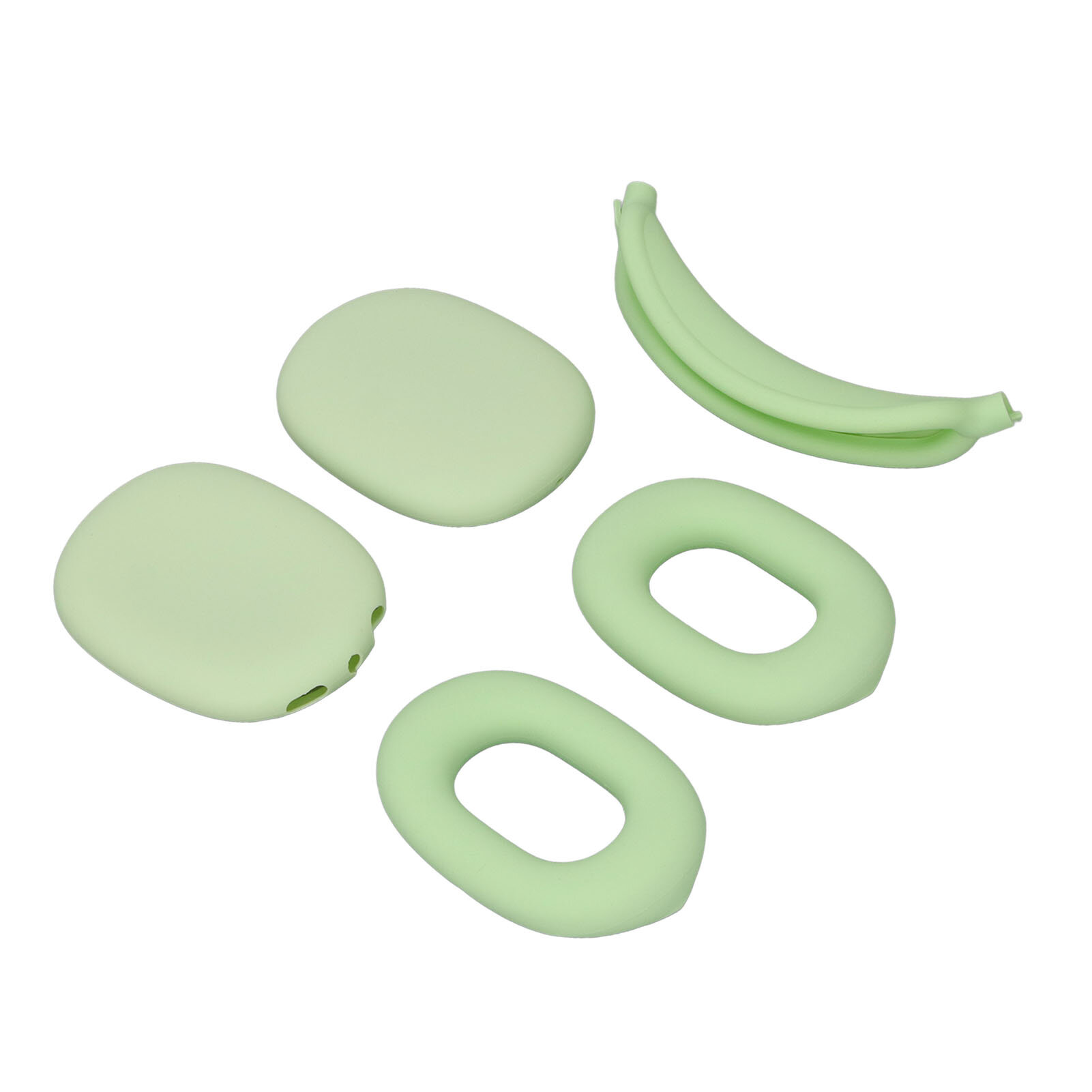 Чехол для наушников с твердой оболочкой и силиконовыми амбушюрами, чехол для амбушюров, чехол для оголовья, дорожная сумка для гарнитуры EVA с функцией автоматического пробуждения и сна, зеленый