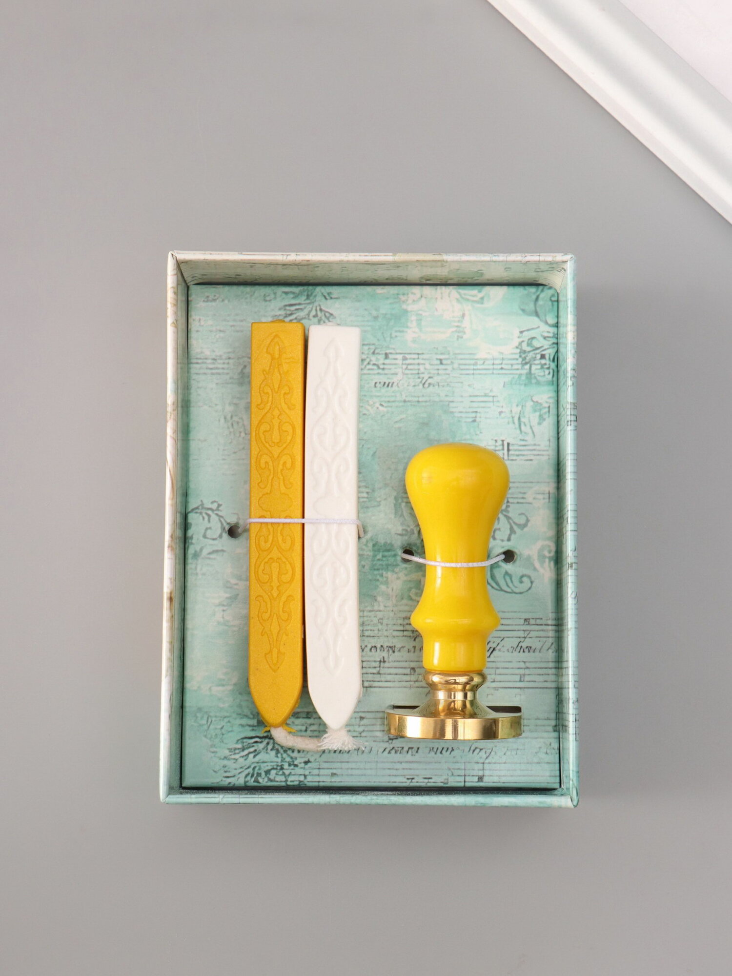 Подарочный набор для сургучной печати "Солнце и луна", печать, ручка, сургуч, 12.5x10x3.6 см