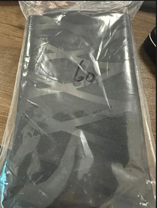 Индивидуальный заказ — 1 м/шт, черная нескользящая термоусадочная трубка диаметром 60 мм