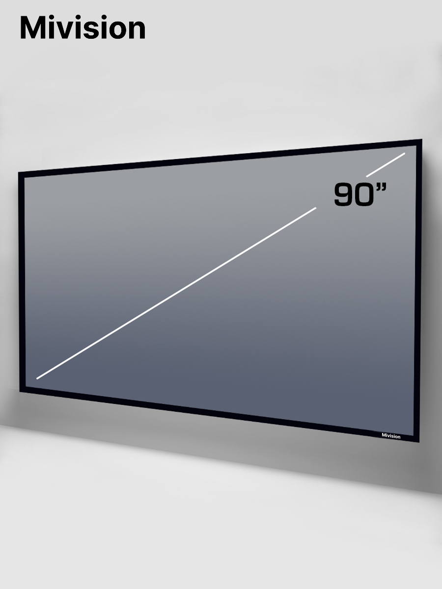 Mivision ALR T-Prism UST 90" 16:9 Экран настенный на раме для УКФ UST проекторов с яркостью от 1500 Ansi Lm