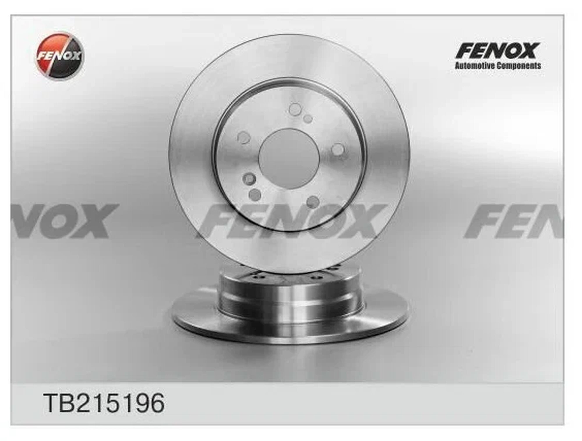 Диск тормозной FENOX TB215196 для а/м Mercedes-Benz C-Class (W202) 93-06, C SportCoupe (CL203), Classe E (W124) 93-96, Clas