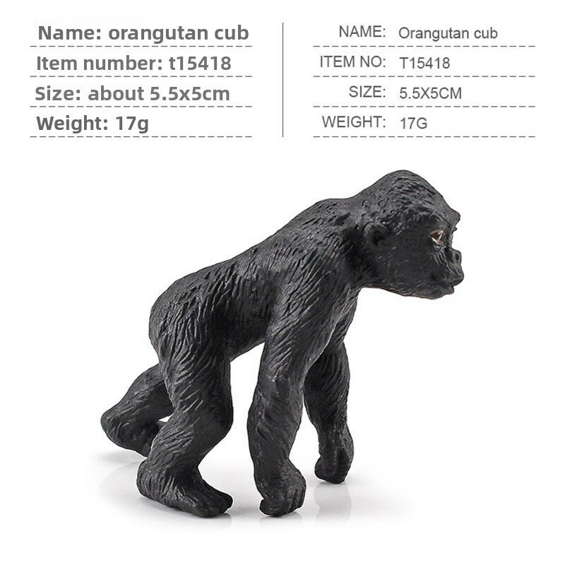 Squirrel pvc animal figures set for childrens educational toys and nature simulation play