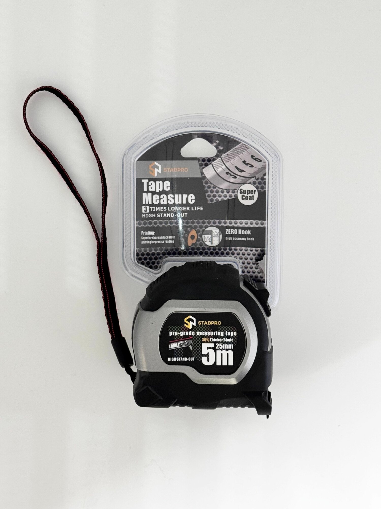 Рулетка 5м25мм STABPRO противоударная