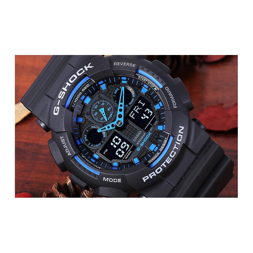 Наручные часы CASIO, черно-синий — фото 1