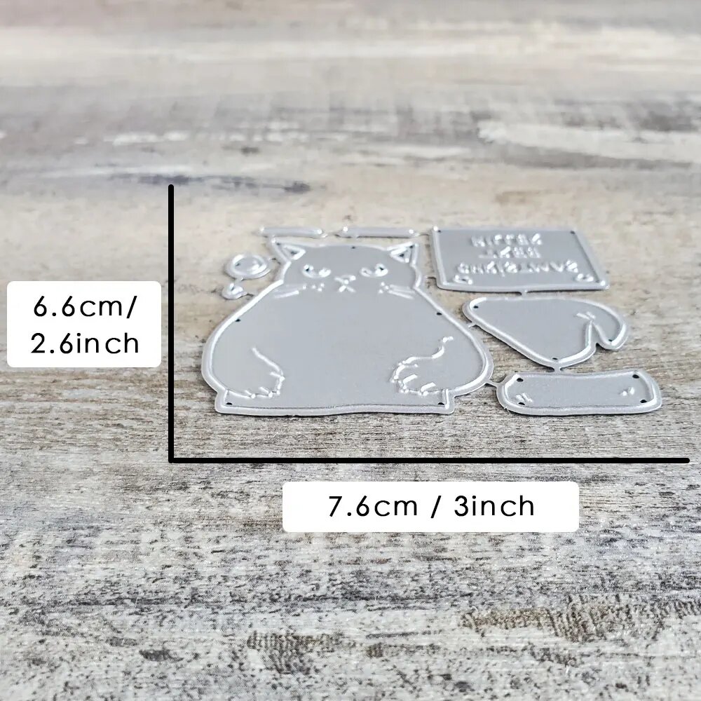 Металлические штампы Catlove Killer Cat для скрапбукинга