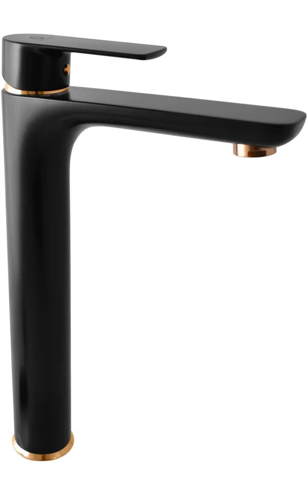 Смеситель для раковины Rav Slezak Vltava VT430.5CMATZ золотой, черный, матовый, кран для ванной в раковину, из латуни, рычажный, с керамическим картриджем