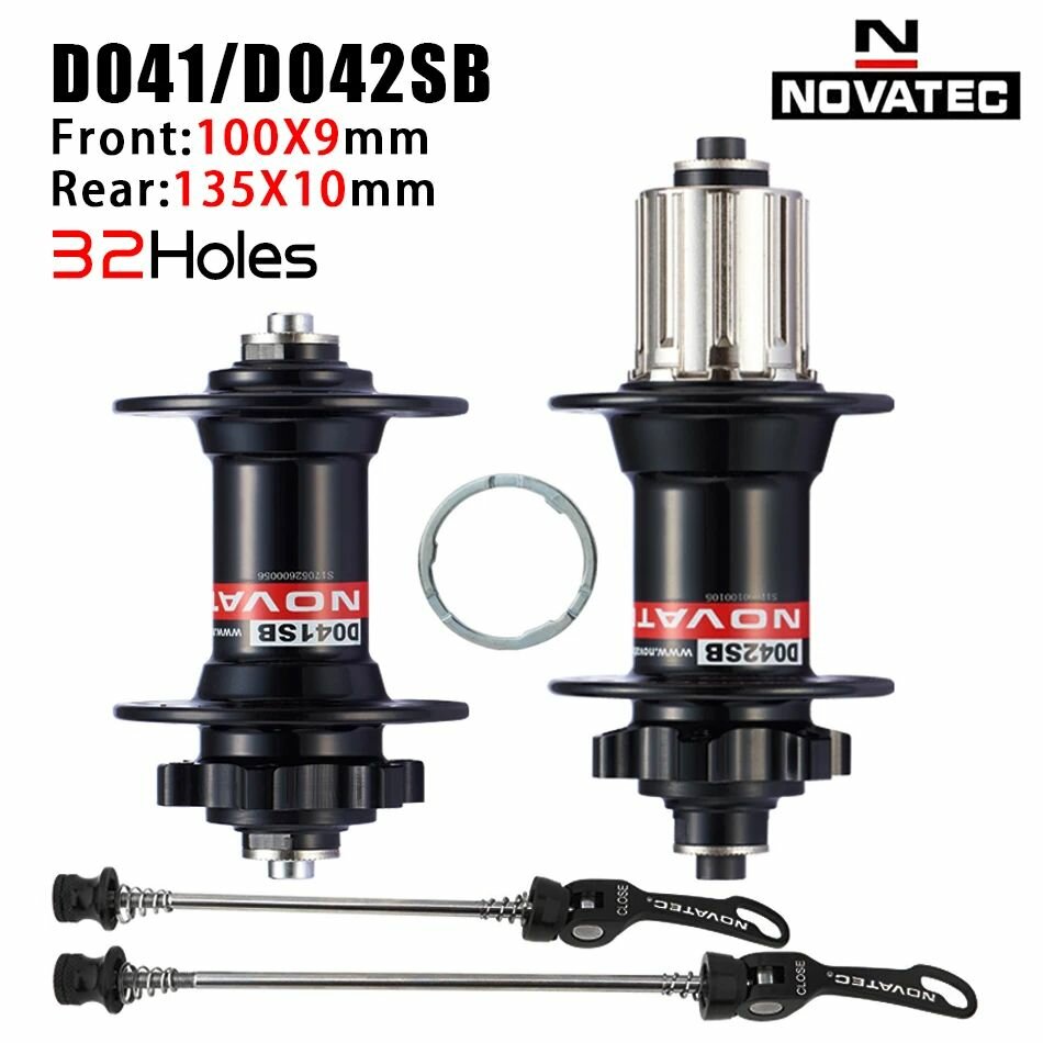 Втулка для горного велосипеда NOVATEC D041SB D042SB 32/36 отверстий MTB втулка для дискового тормоза 8/9/10/11 скоростей 32H 36H