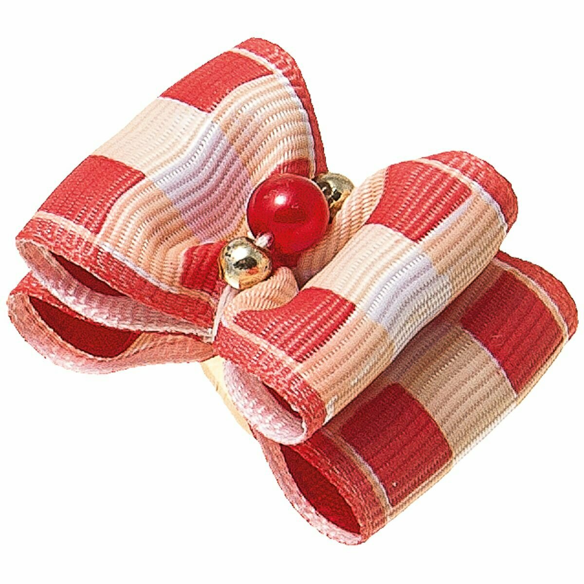 Бантик для собак двойной объемный "Ностальжи", 2 штуки, размер 3,5 см х 2,5 см, Zoo One, 18408