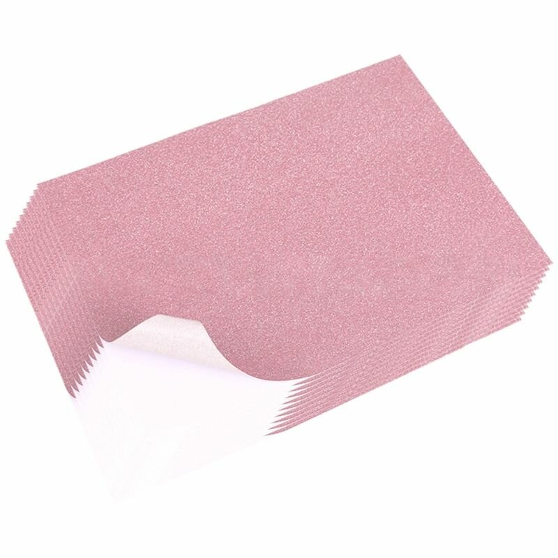 1 упаковка из 10 листов цветной блестящей бумаги "Сделай сам" - розовое золото