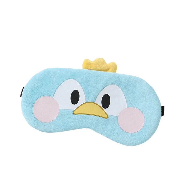 Маска для сна с милой мультяшной птичкой, мягкая плюшевая маска для сна для детей и взрослых, светонепроницаемая повязка на глаза с регулируемым ремешком, удобная повязка для сна, дорожная маска для сна