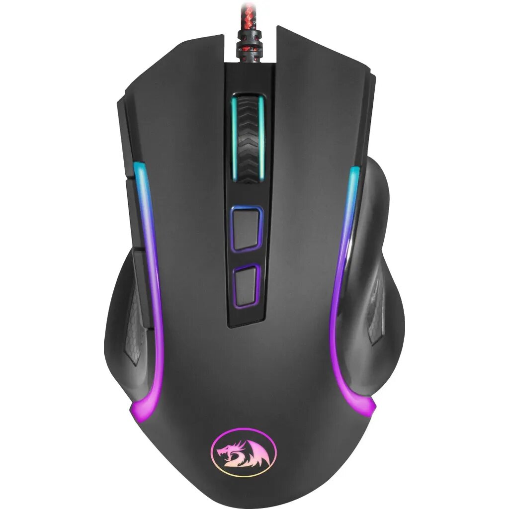 Мышь проводная Redragon Griffin, игровая, оптическая, USB, 7200dpi, черный [75093]