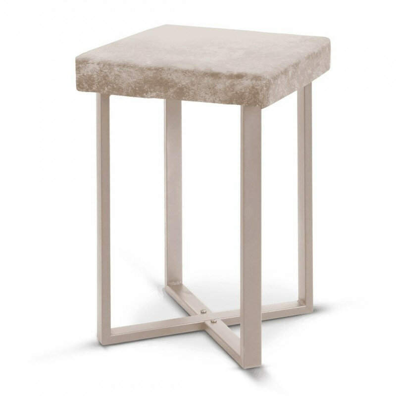 Табурет разборный Haushalt НТ5-В/Л латте, металлический каркас, квадратное сиденье, Ника НТ5-В/Л