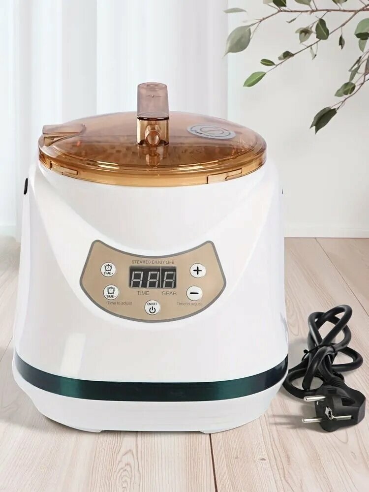 Парогенератор для сауны 3 л с пультом ДУ,1500 Вт, нержавеющая сталь, цифровой дисплей SPA для детокса и ароматерапии