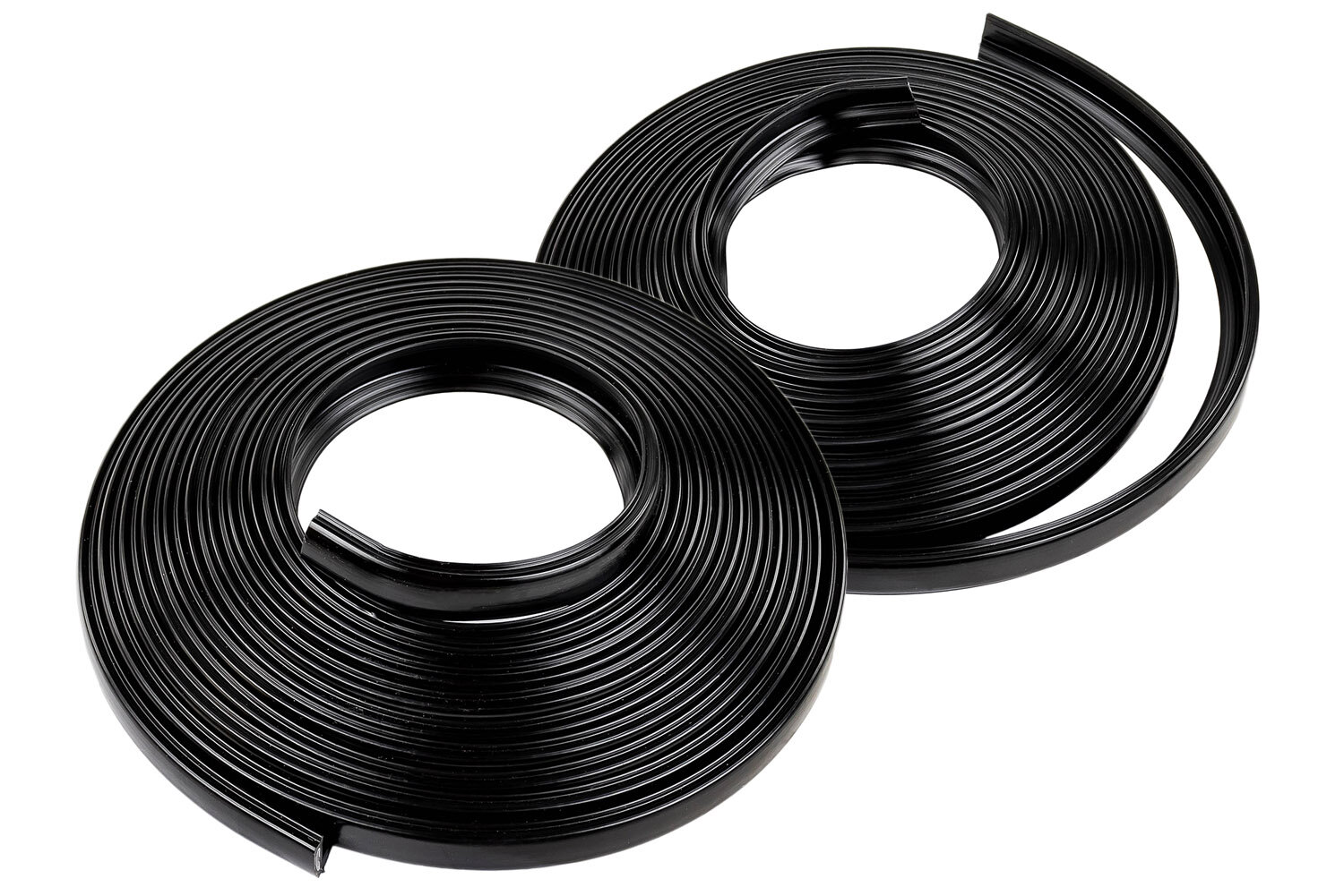 Комплект черных клиньев уплотнителя лобового и заднего стекла, 2 шт на Лада Нива 4х4, Нива Легенд