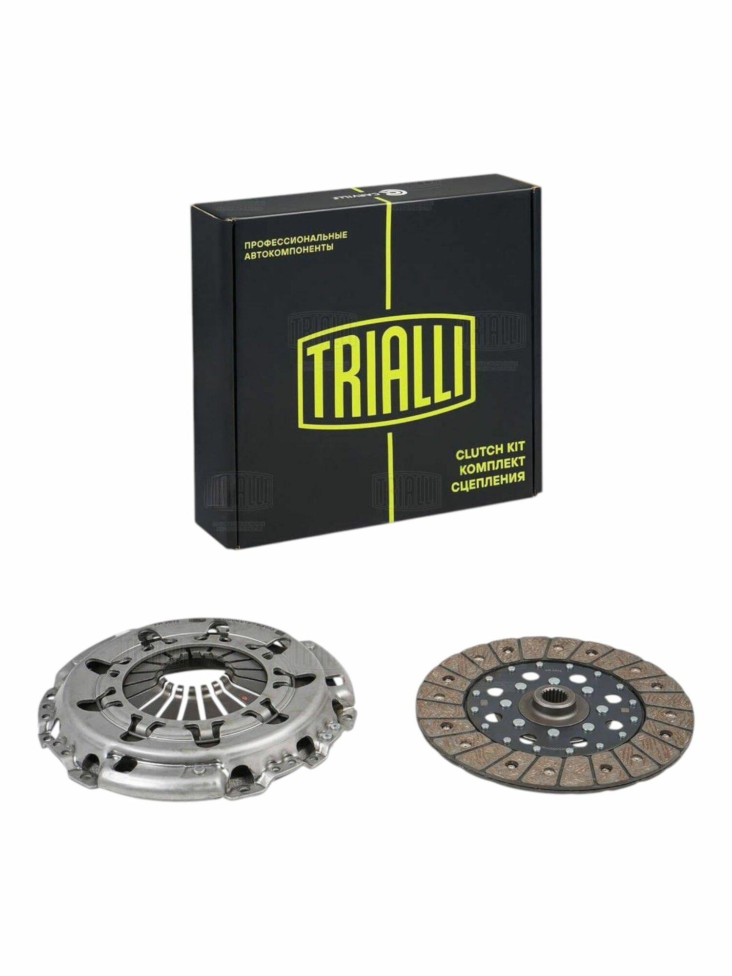 Комплект сцепления Москвич 3 Джак Джей7 1.5 6МТ 19- (Moskvich 3/JAC J7) 232 мм. диск ведомый, диск нажимной Trialli