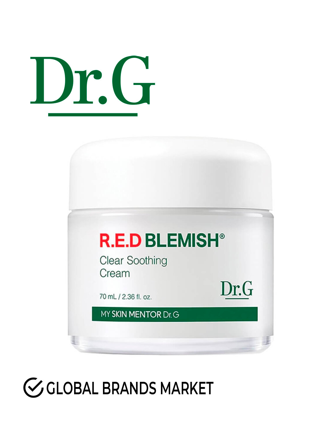 Крем успокаивающий для чувствительной кожи Dr.G R.E.D Blemish Clear Soothing Cream 70мл