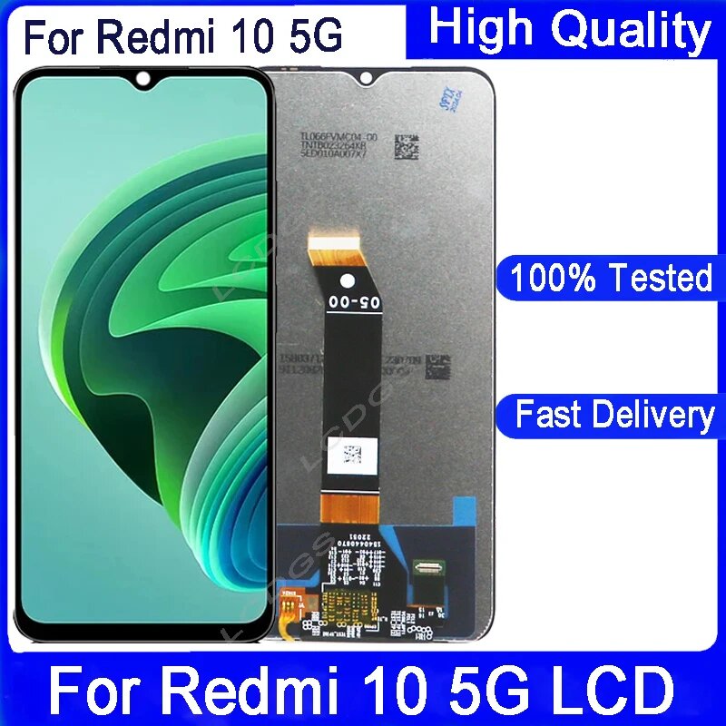 Экран 6,58 дюйма для Xiaomi Redmi 10 5G, ЖК-дисплей, цифровой сенсорный экран, замена для Redmi 10 5G 22041219G 22041219NY