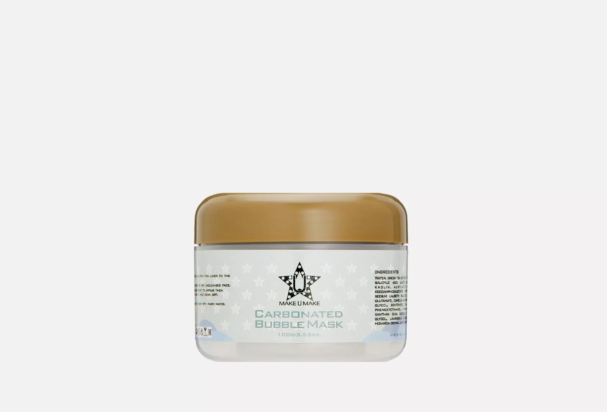 Пузырьковая кислородная детокс-маска MAKE U MAKE Carbonated bubble mask 100 мл