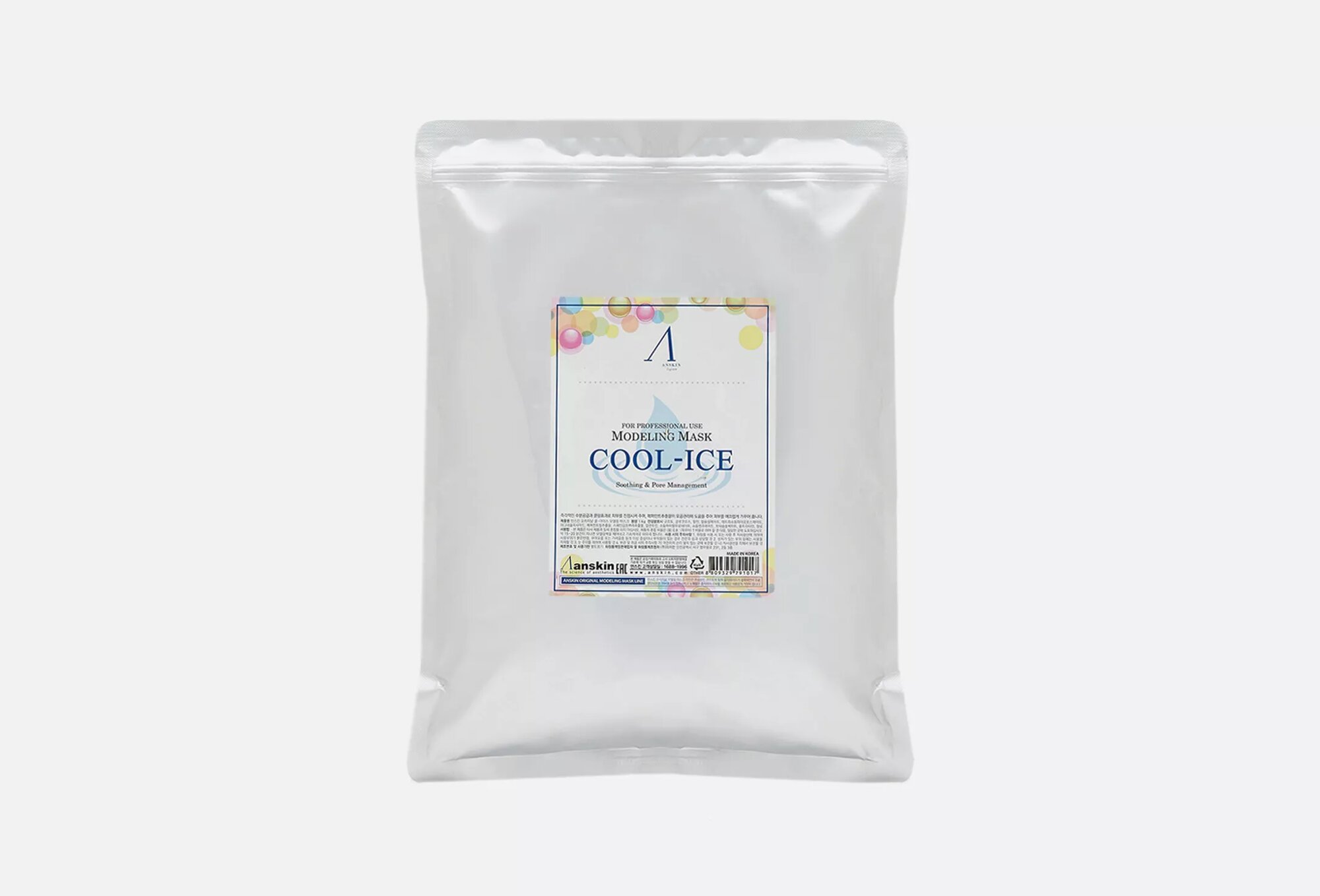 Альгинатная маска с охлаждающим и успокаивающим эффектом ANSKIN Original Cool-Ice Modeling Mask 1 кг