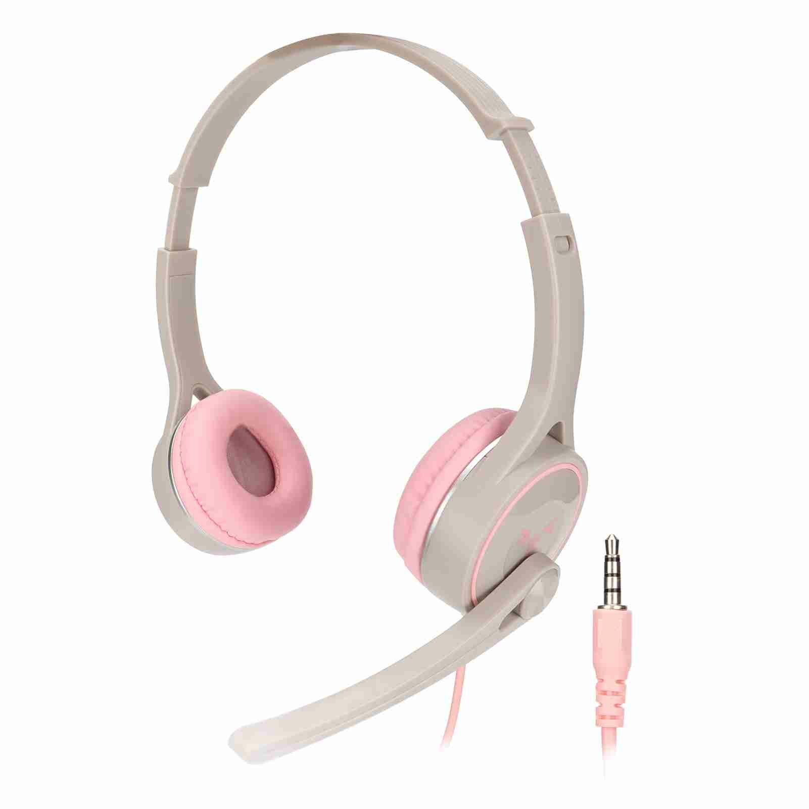 Детская складная гарнитура Проводная гарнитура 3,5 мм Стереогарнитура для онлайн-классов Прослушивание музыки