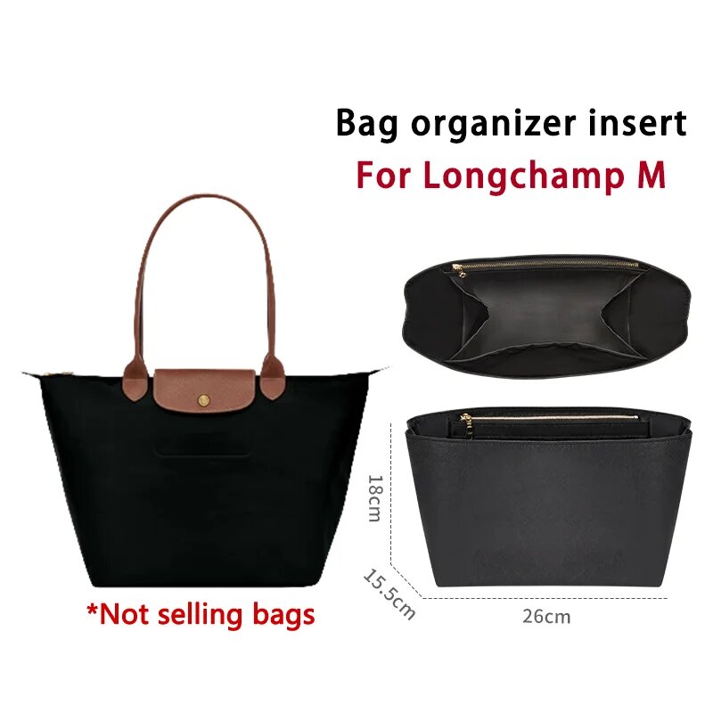 Вставка-органайзер для сумки для Longchamp M, прочная легкая сумка, поддержка хранения, внутренняя модификация, аксессуары для сумки
