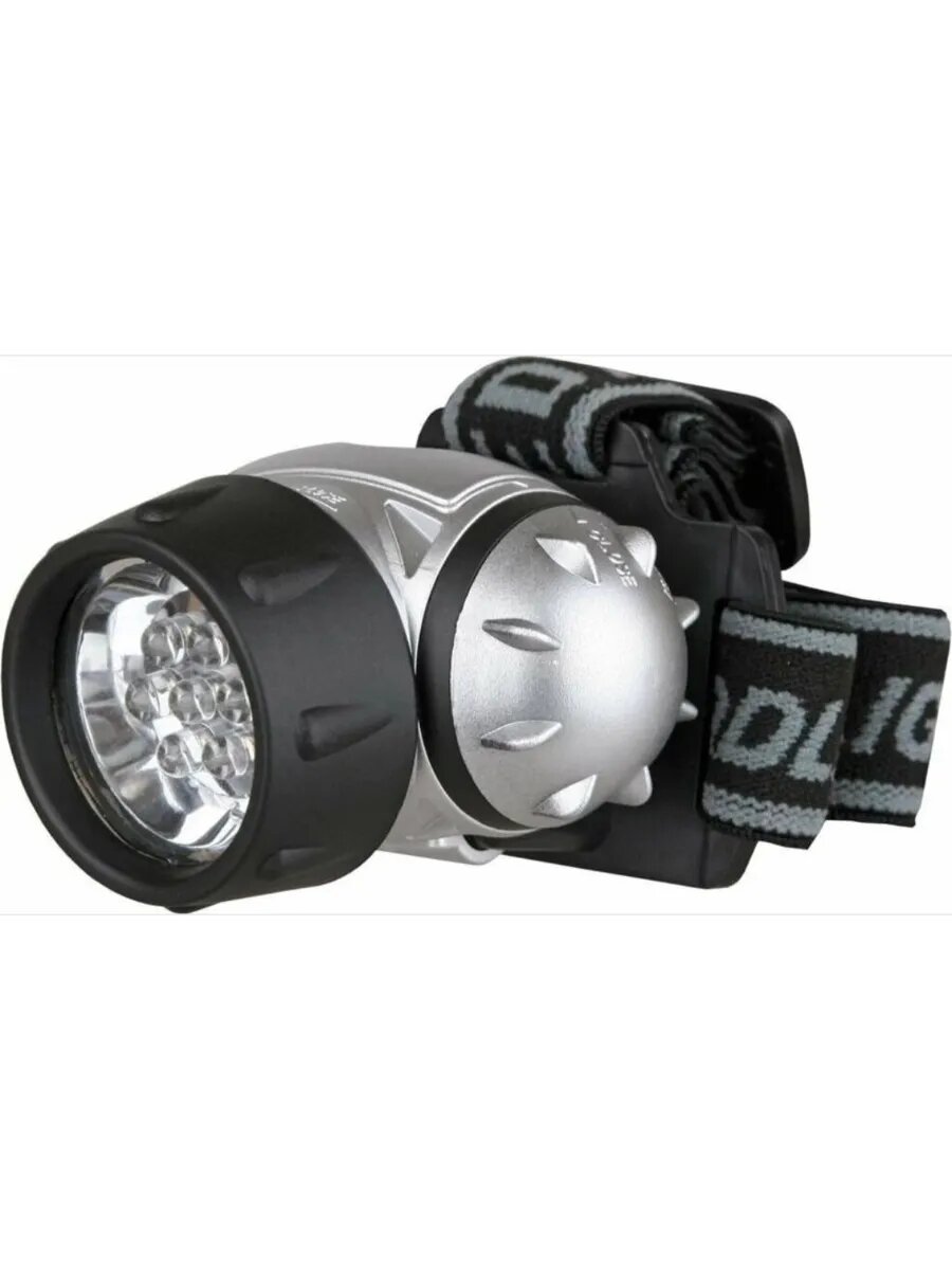 Фонарь налобный светодиодный (10260) LED5351 Металлик