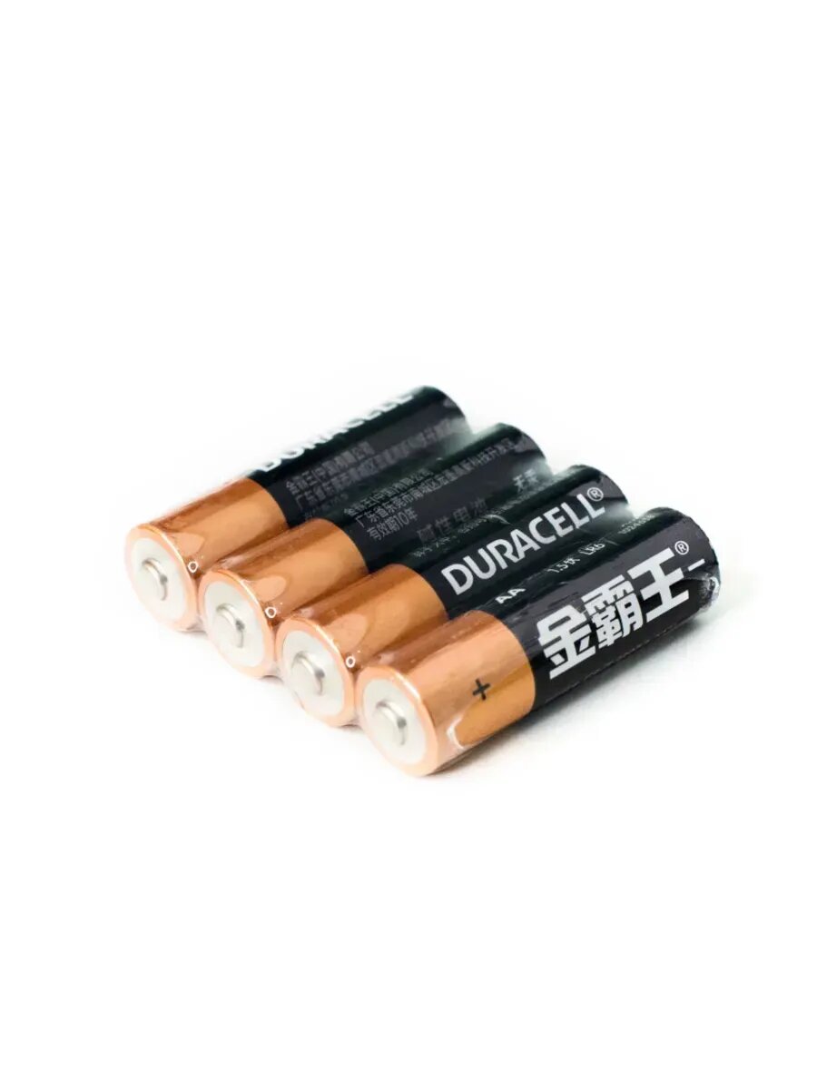 Батарейки Duracell пальчиковые Аа спайка 4 шт