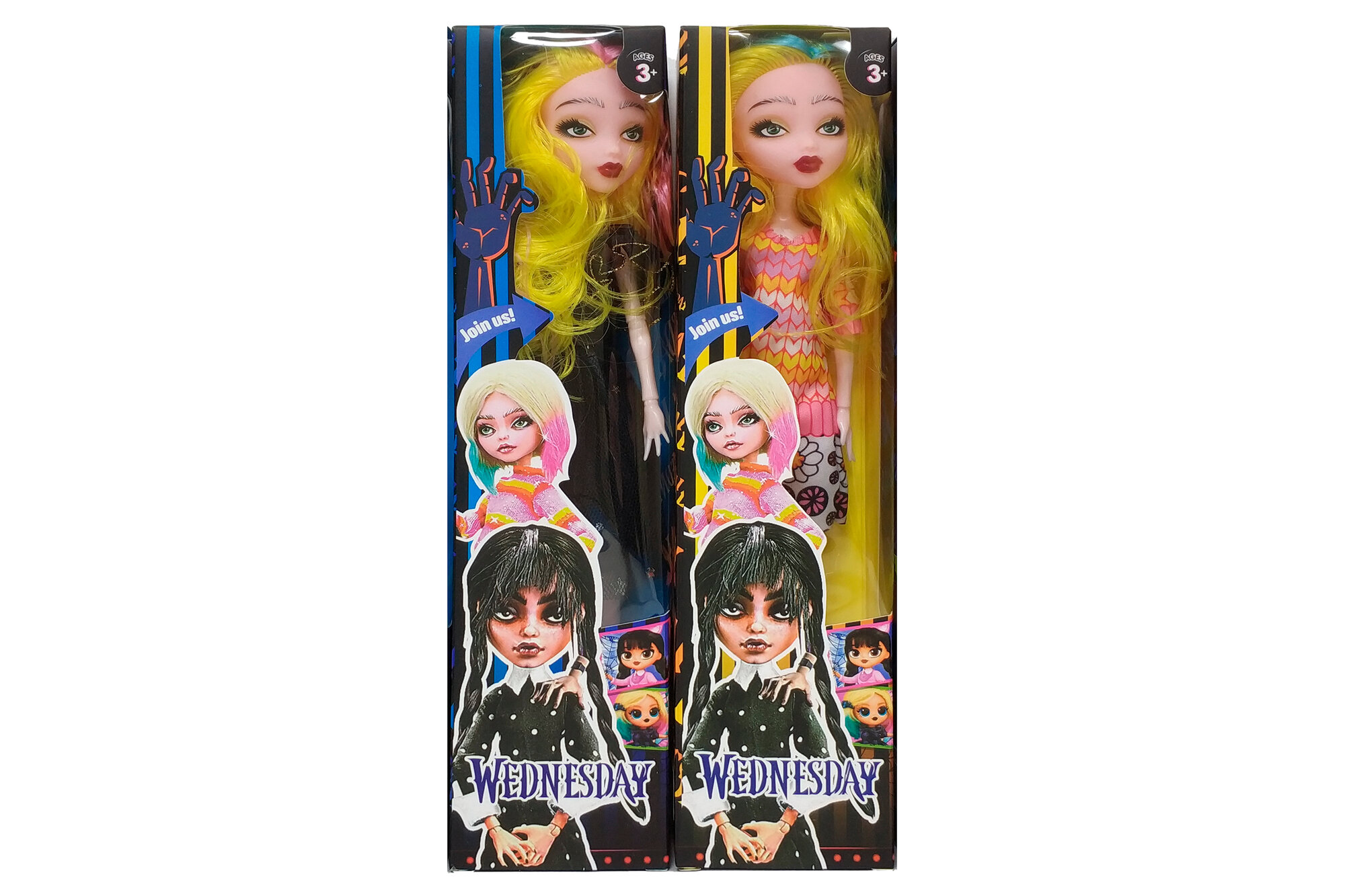 Кукла Энид из фильма "Семейка Адамс" (Уэнсдей), суставы подвижные, 27 см