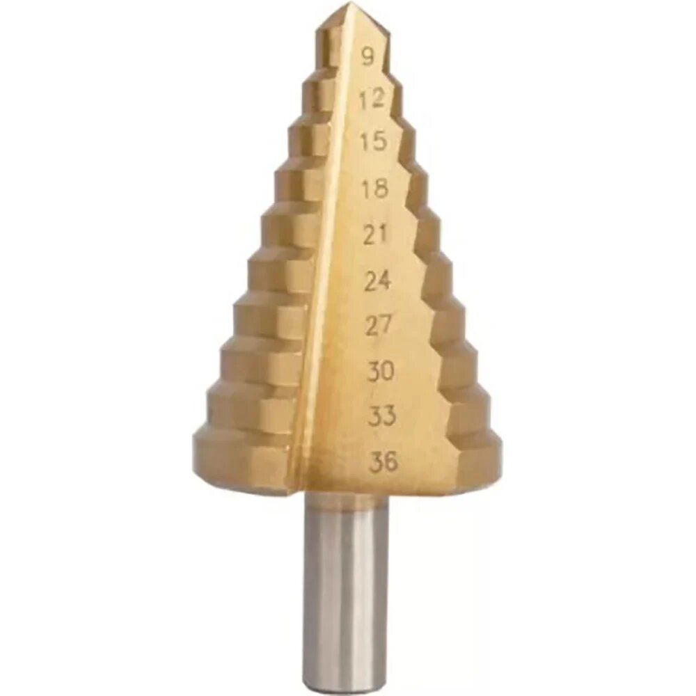 Strong Сверло ступенчатое кобальтовое W4 по металлу, D 9-36 мм СTМ-52209036