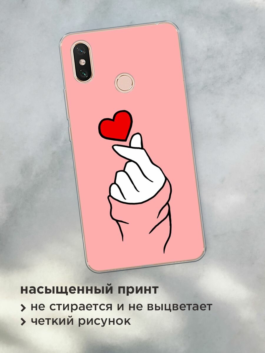 Чехол на Xiaomi Mi Max 3 / Сяоми Ми Макс 3 с принтом "Милое сердечко" — фото 1