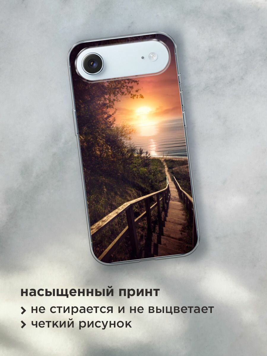 Чехол на Apple iPhone Air / Айфон Айр с принтом "Мост у воды" — фото 1