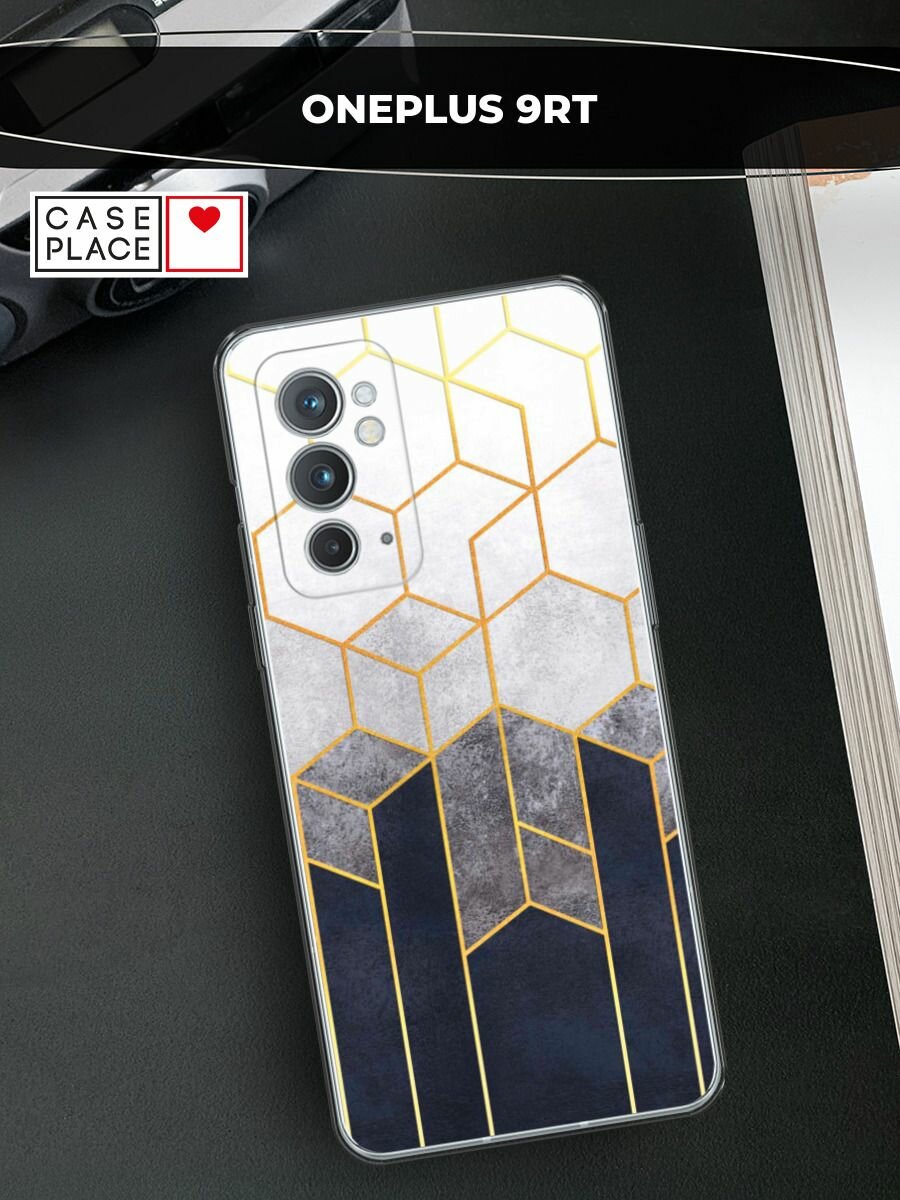 Чехол на OnePlus 9RT / ВанПлас 9RT с принтом "Черно-белая мозаика"