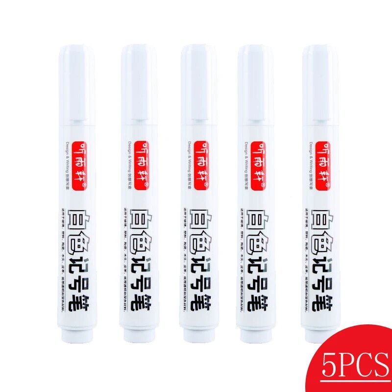 Белые маркеры Zoecor, 5 шт