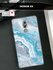 Чехол на Honor 6X / Хонор 6Х с принтом "Нежно-голубой мрамор"