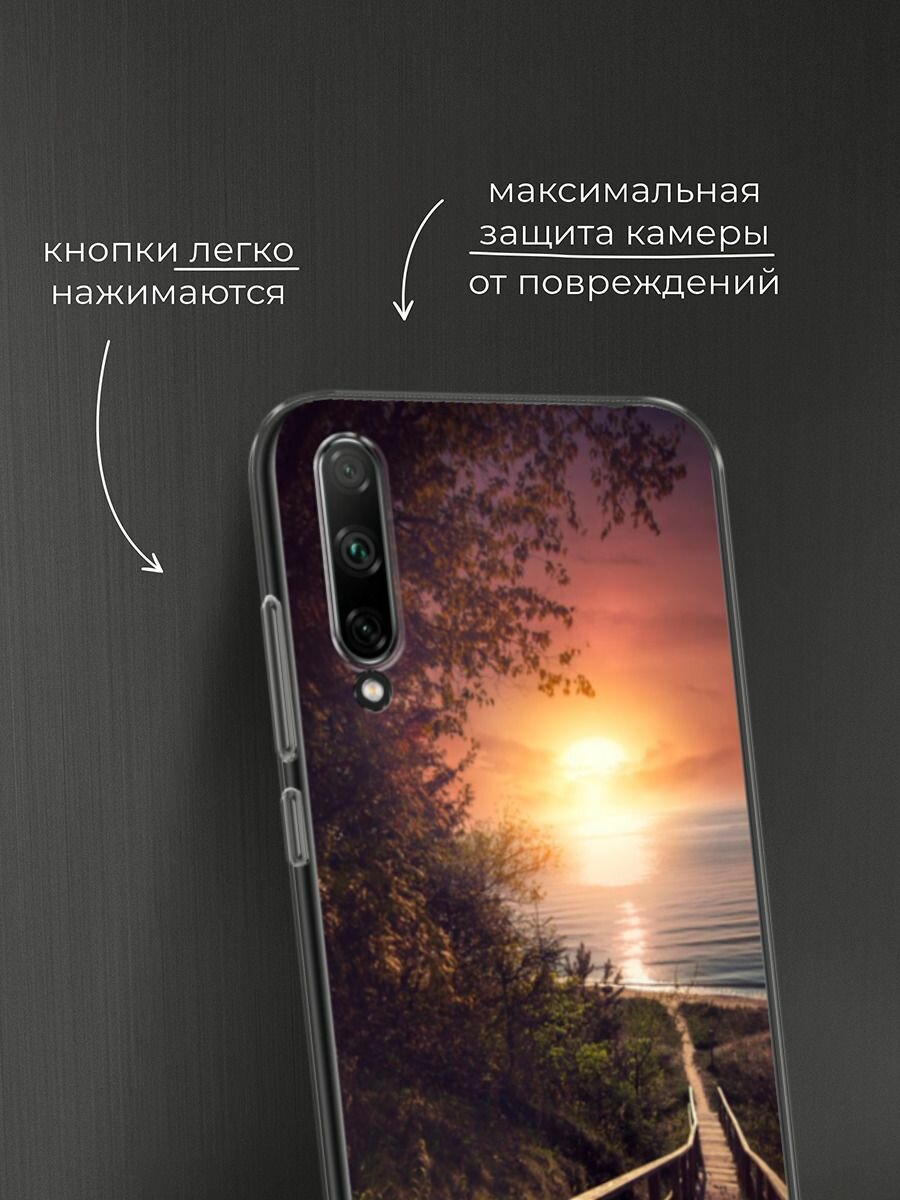 Силиконовый чехол на Honor 30i / Хонор 30i с принтом "Мост у воды" — фото 1