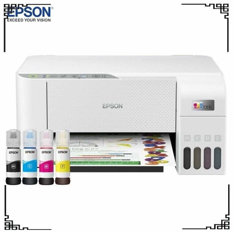 Epson МФУ Струйное Epson L3256, белый