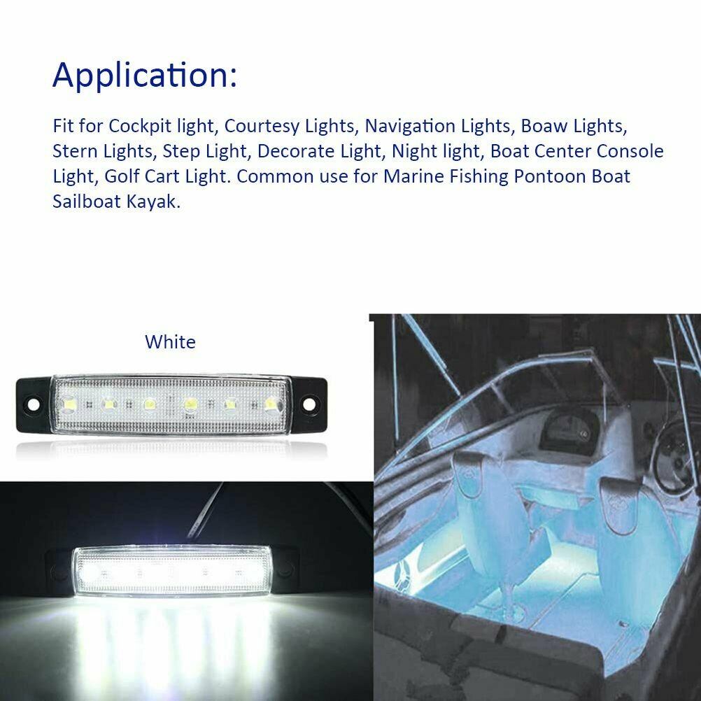 5 шт. морские фонари 12 В водонепроницаемые морские навигационные огни кормовой фонарь для судового каякинга