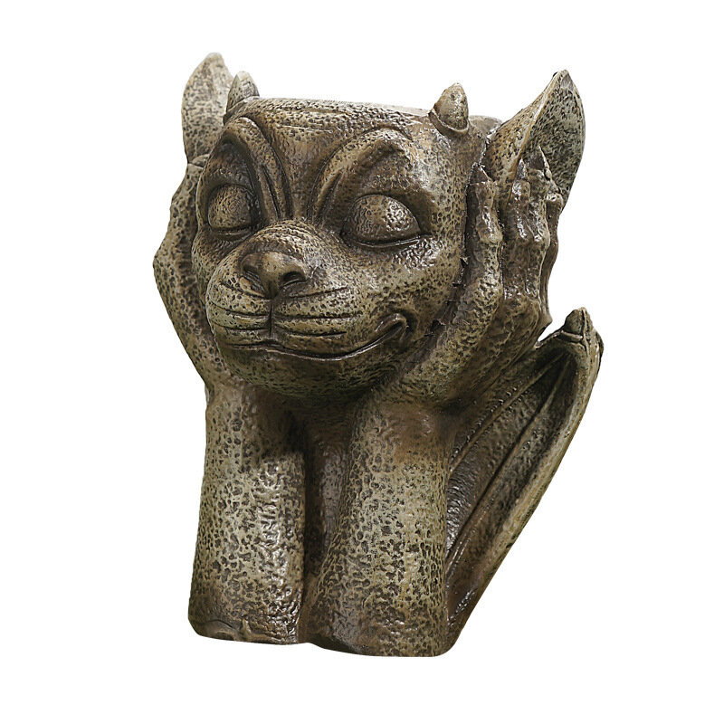 Готическая горгулья, горшок из смолы, креативная скульптура демона, цветочный горшок для суккулентов, горшки для сада, комнатные и уличные, цветочный горшок, украшение для дома, балкона, патио