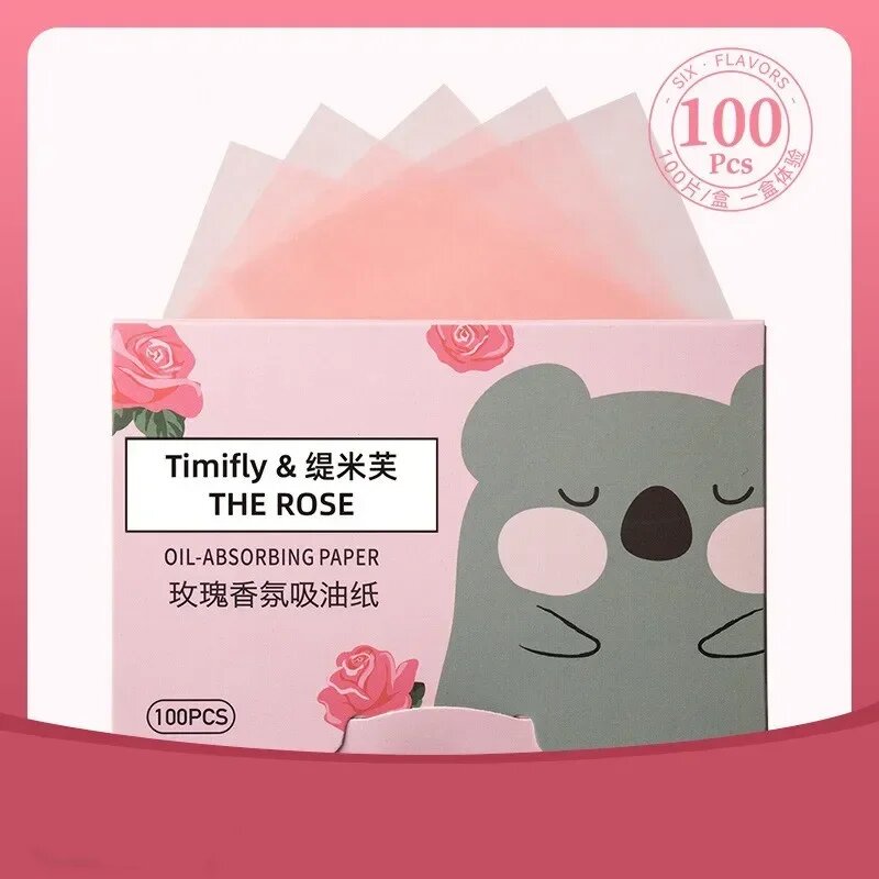 Бумажные салфетки для лица Green Tea 100 шт B3 rose